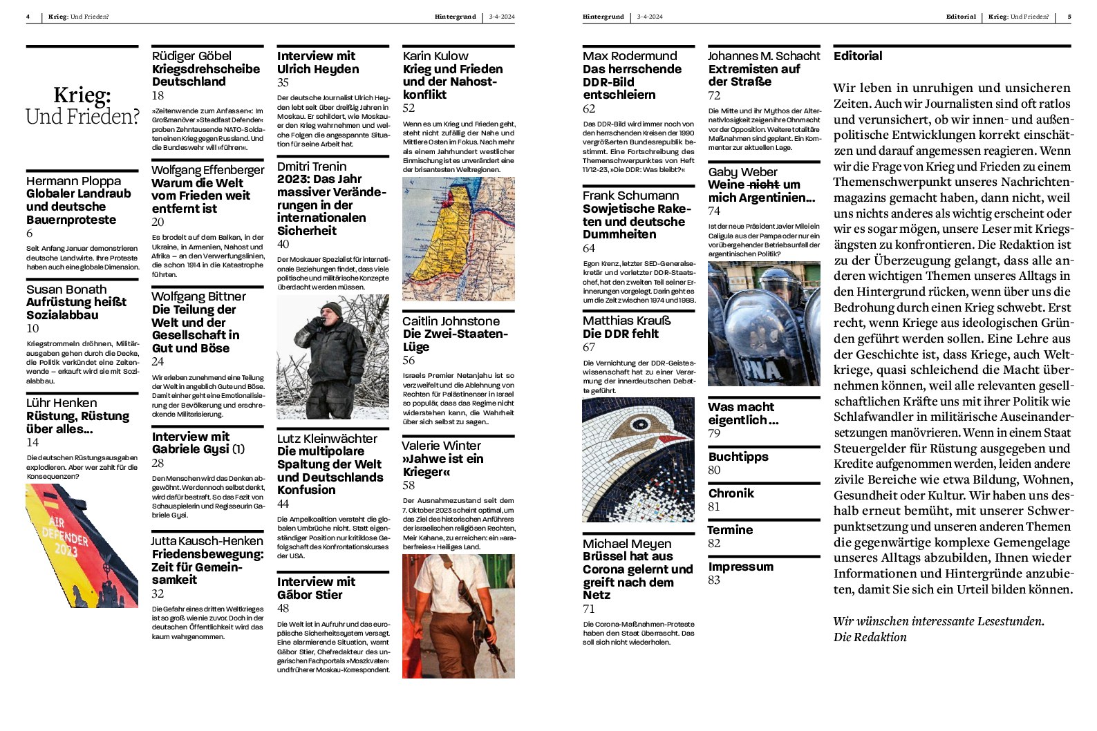 Das Heft – Hintergrund