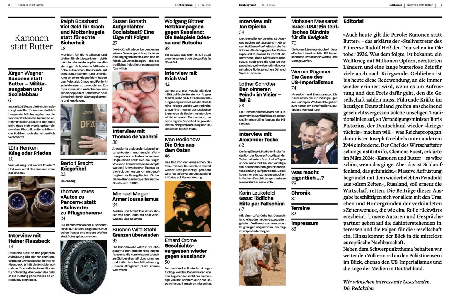 Das Heft – Hintergrund